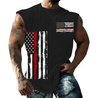 Generic D&eacute;bardeur &agrave; capuche pour homme Drapeau des &Eacute;tats-Unis Pull &agrave; capuche de sport avec poches Gym Grandes tailles T-shirt dentra&icirc;nement pour lentra&icirc;nement