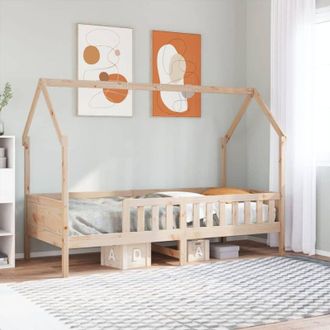 vidaXL Vidaxl - Cadre de lit denfants forme de maison 90x190cm bois massif pin