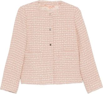 Herno Femme, Vestes, Rose, Taille: 42 FR Veste en tweed 3D