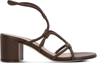 Gianvito Rossi Femme, Chaussures, Brun, Taille: 36 1/2 EU Sandales &agrave; talons brides multiples 65