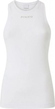 Pinko Pinko, Femme, Tops, Blanc, Taille: 42 FR Distinto Tank Top
