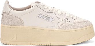 Autry Femme, Chaussures, Blanc, Taille: 38 EU Platform Low