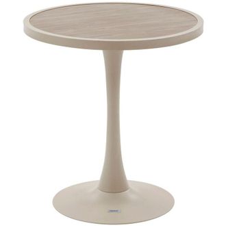 Hesperide Hesperide - Table de jardin bistro ronde en aluminium effet bois 2 places ovialon