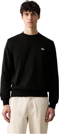 Lacoste Homme, Sweatshirts et sweats &agrave; capuche, Noir, Taille: L SweaT-shirt en molleton coupe classique