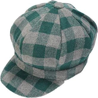 ZLYC Femme Classique Casquette Gavroche Hiver Casquette Souple(Vert),Taille Unique