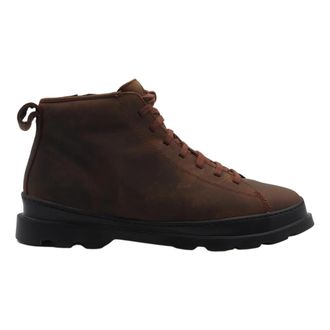 Camper Braune Lederstiefel Brutus Low Model - - Shoes - Herren - Braun - 42 EU