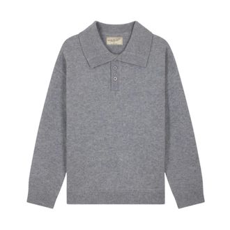 Walk In Paris Polo Trois Boutons - Homme - Tops - Gris - Taille: S