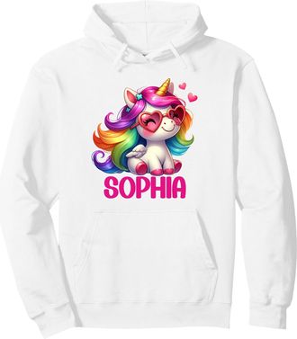 BDAZ Sophia Einhorn-Name, personalisiertes Design Pullover Hoodie