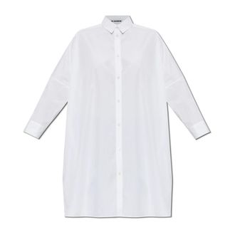 Jil Sander Oversize Hemd mit Taschen - - Blouses & Shirts - Damen - Wei&szlig; - M