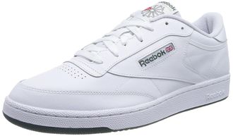Reebok Herren Club C 85 Gymnastikschuhe, WeiÃY (FTWR White FTWR White Chalk Green), 40.5 EU