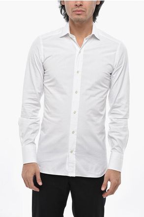 Tom Ford Cotton Poplin Shirt with Spread Collar size 38