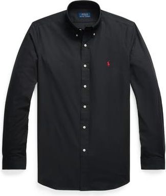 Polo Ralph Lauren Baumwollkern -Réplen - Schwarzes Hemd