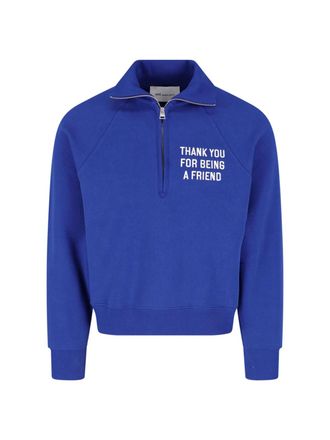 Ami Baumwoll-Sweatshirt Mit Rei&szlig;verschluss