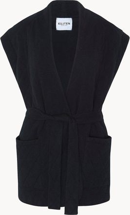 Kujten Veste kimono cachemire matelassée femme - Veste Lilly