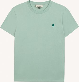 Faguo T-shirt bleu-vert coton recycl&eacute; - ARCY