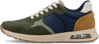 Rieker Herren Schnürhalbschuh in grün-Kombi - Gr. 46