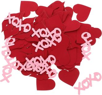 NUOBESTY SOIMISS Biologisch Abbaubares Papierkonfetti Herzform f&uuml;r Valentinstag und Hochzeit Leichtes Streukonfetti Zur Tischdekoration und Party Romantische D