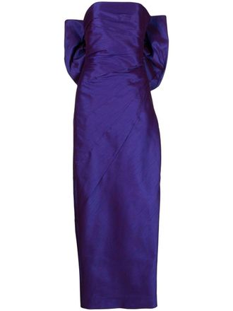 Bambah robe longue &agrave; noeud oversize - Violet