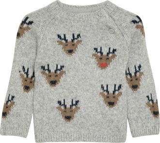 s.Oliver Süßer Strickpullover mit Weihnachtsmotiv