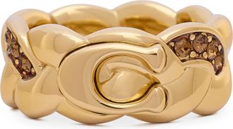 Coach Ring Coach 37557607 GLD710 Goldfarben