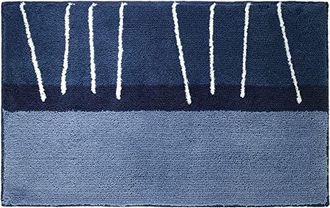 Sealskin Matches, Tapis de Bain, Acrylique, 55 x 85 cm, Bleu