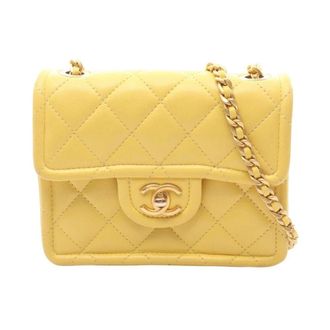 Chanel Pre-owned Chain Leather Bag - - Pre-owned - Damen - Gelb - ONE SIZE
