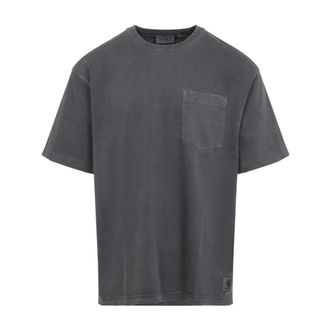 Carhartt Work in Progress Homme, Tops, Noir, Taille: XL S/S Torion Pocket T-Shirt