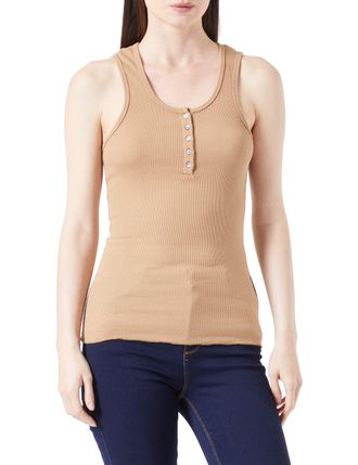 Replay Damen W3597A Tr&auml;gershirt/Cami Shirt, 989 Safari, XXS