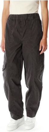 Ganni Femme, Pantalons, Brun, Taille: 36 FR Pantalon Curve &Eacute;lastiqu&eacute;