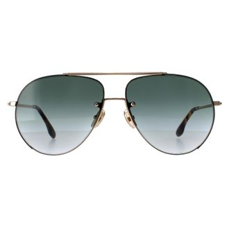 Victoria Beckham Pilotenbrille Damen Gold Grün Gradient VB213S