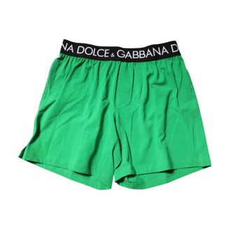 Dolce & Gabbana Boxershorts mit Logo-Bund - - Underwear - Herren - Gr&uuml;n - S