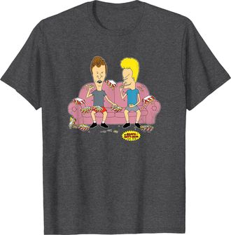 Beavis And Butt-Head Nachos Couch T-Shirt