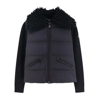 Moncler Femme, Vestes, Noir, Taille: 36 FR Cardigan