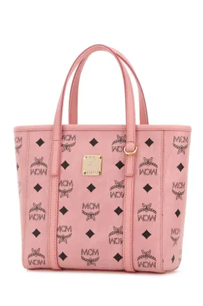 MCM Womens Printed Canvas Mini Tony Handbag Softpink Borse A Mano