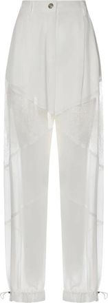Pinko Pinko, Femme, Pantalons, Blanc, Taille: 36 FR Straight Pantalons