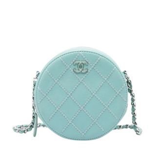 Chanel Sac bandouli&egrave;re matelass&eacute; doccasion - Femme - Pre-owned - Bleu - Taille: ONE Size