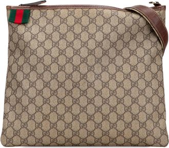 Gucci Hobo Bags - GG Supreme Web Crossbody - Gr. unisize - in Braun - für Damen