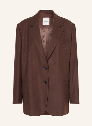 Sandro Sandro Longblazer Mit Schmucksteinen braun