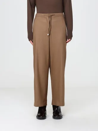 Max Mara S Max Mara Pantalon large en pure laine avec cordon de serrage &agrave; la taille