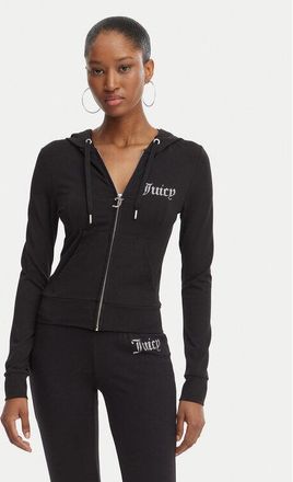 Juicy Couture Sweatshirt Oola JCWAS126306 Schwarz Slim Fit