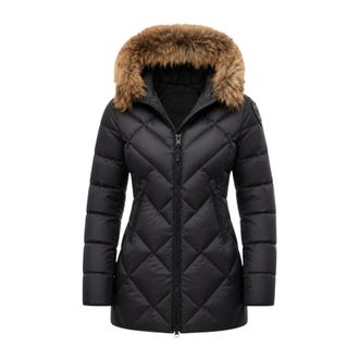 Blauer Anita Long Puffer - - Jackets - Damen - Schwarzk - M
