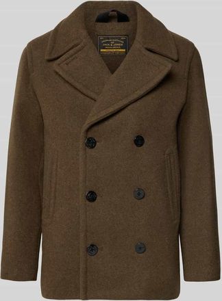 Premium by Jack & Jones Jacke aus Woll-Mix mit Reverskragen