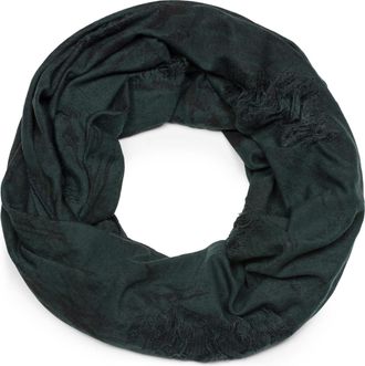 styleBREAKER Schlauchschal Gemusterter Loop Schal im Destroyed used Look