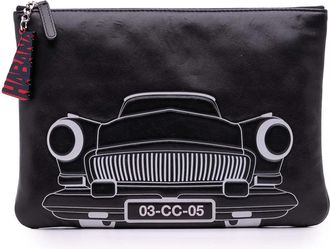 Chanel Clutches - Medium Printed Lambskin Cuba La Habana O Case Clut - Gr. unisize - in Schwarz - für Damen