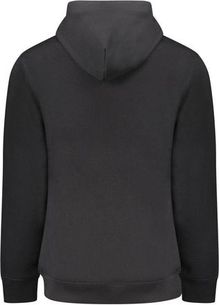 Tommy Hilfiger Logo-Embroidered Cotton Hoodie - Black