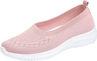Generic Chaussures de sport d&eacute;contract&eacute;es pour femme - Chaussures basses plates confortables avec pointe ronde pour le quotidien, les rendez-vous, les voyages