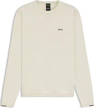 BOSS Hommes K Ever-X CN Pull en Coton avec d&eacute;tails Contrastants