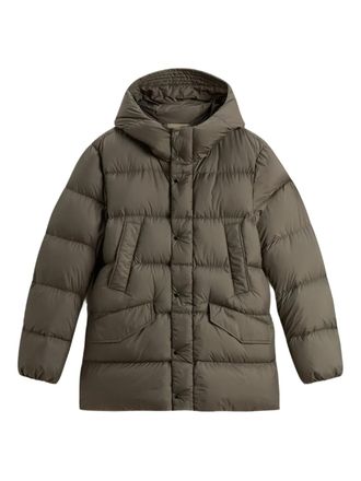 Woolrich parka matelassée à capuche - Vert