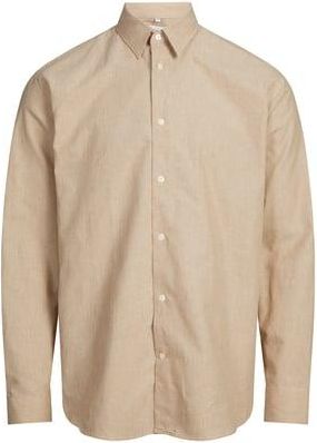 Au Printemps Paris Chemise ray&eacute;e Hasual-D en coton et lin m&eacute;lang&eacute;s