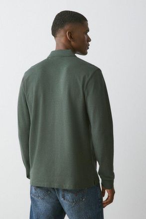 Next Langarm-Poloshirt Regular Fit L&auml;rmeliges Pikee-Poloshirt (1-tlg)